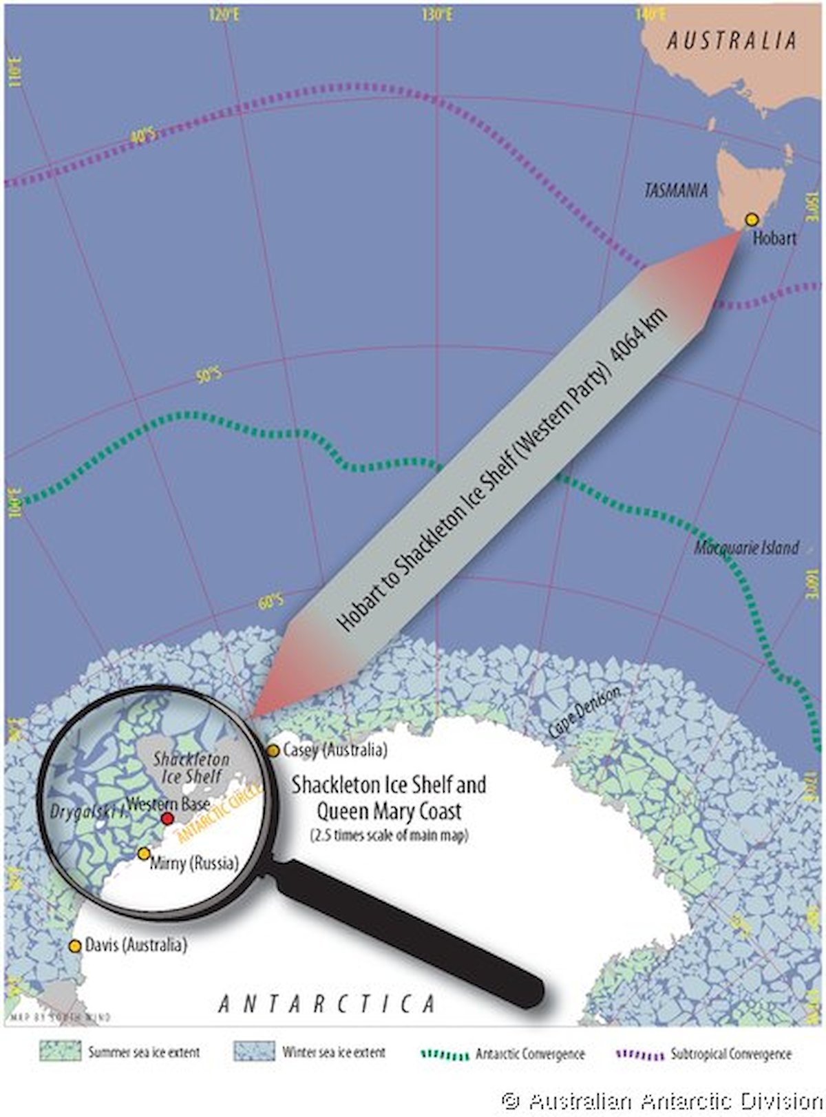Shackleton Ice Shelf and Queen Mary Land — Home of the Blizzard